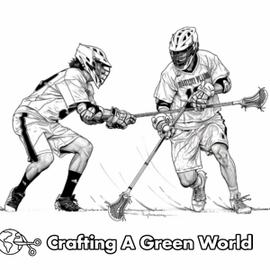 Lacrosse Coloring Pages - Free & Printable!