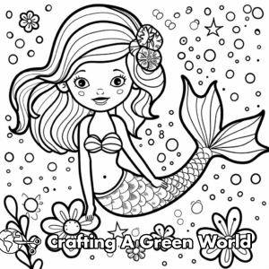 Mermaid Fairy Coloring Pages - Free & Printable!