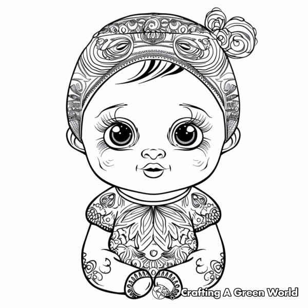 Baby Doll Coloring Pages - Free & Printable!