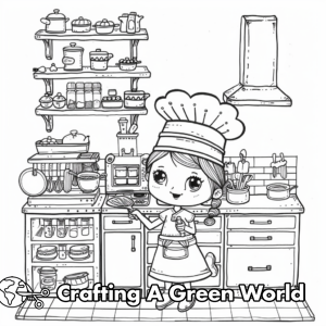 Kitchen Free Coloring Pages - Free & Printable!