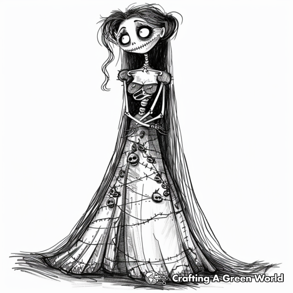 Corpse Bride Coloring Pages - Free & Printable!
