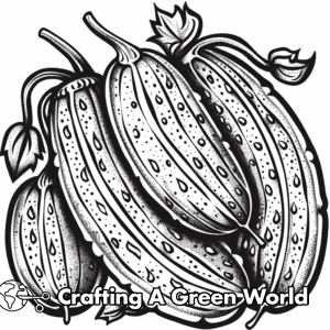 Cucumber Coloring Pages - Free & Printable!