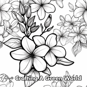 Tropical Flowers Coloring Pages - Free & Printable!