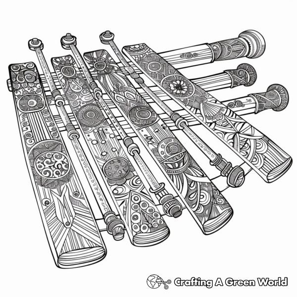 Xylophone Coloring Pages - Free & Printable!
