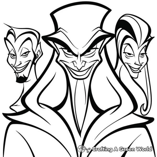 Disney Villain Coloring Pages - Free & Printable!