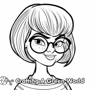Velma Scooby Doo Coloring Pages - Free & Printable!