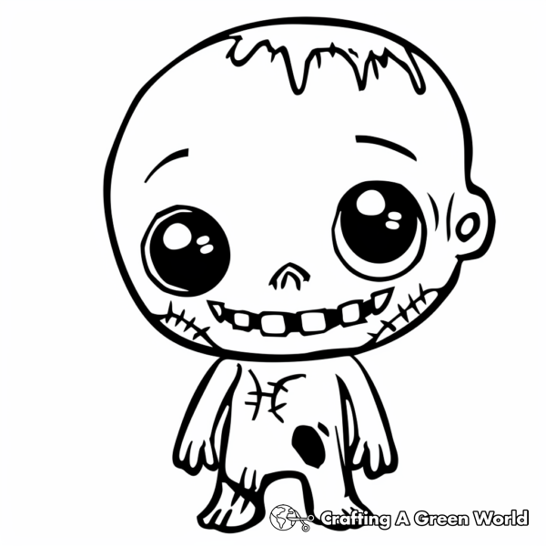 Kawaii Halloween Coloring Pages - Free & Printable!