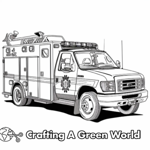 Emergency Vehicle Coloring Pages - Free & Printable!