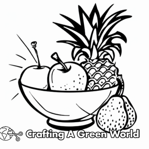 Fruit Bowl Coloring Pages - Free & Printable!