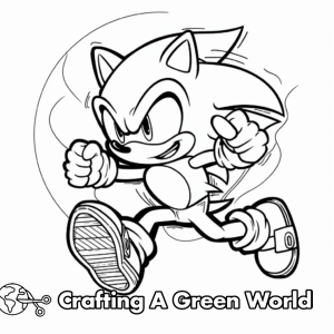 Hyper Sonic Coloring Pages - Free & Printable!