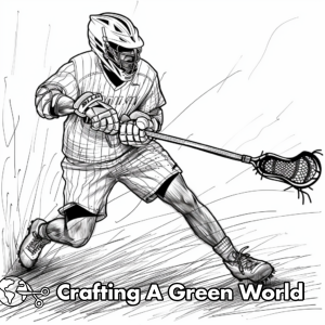 Lacrosse Coloring Pages - Free & Printable!