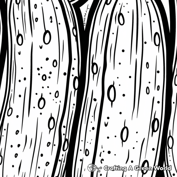 Cucumber Coloring Pages - Free & Printable!