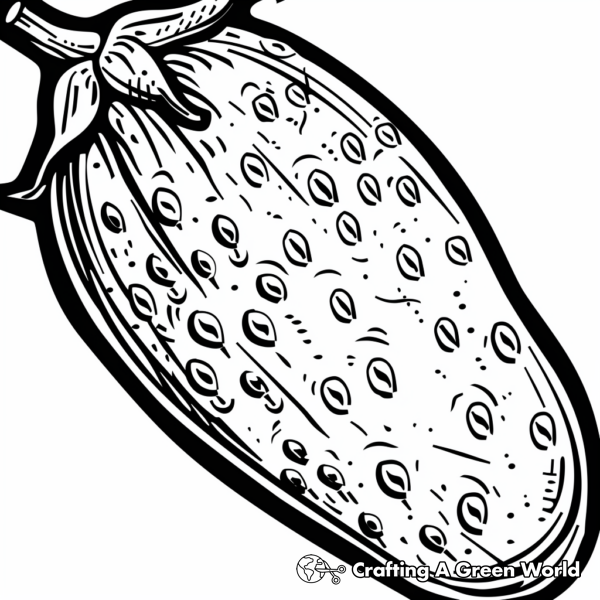 Cucumber Coloring Pages - Free & Printable!