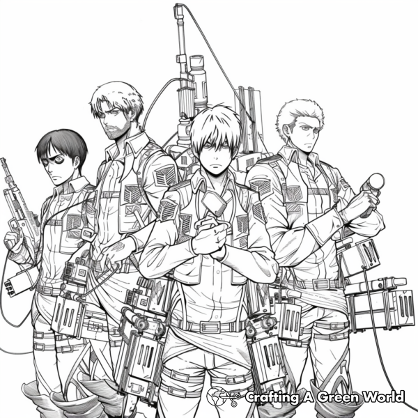 Attack On Titan Coloring Pages - Free & Printable!