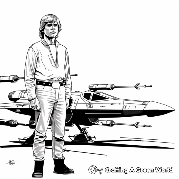 Luke Skywalker Coloring Pages - Free & Printable!
