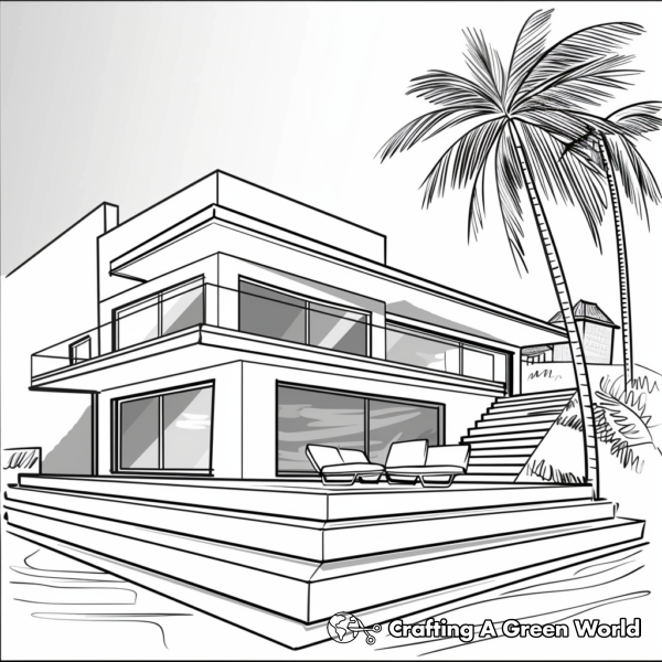Beach House Coloring Pages - Free & Printable!