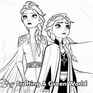 Elsa Frozen 2 Coloring Pages - Free & Printable!