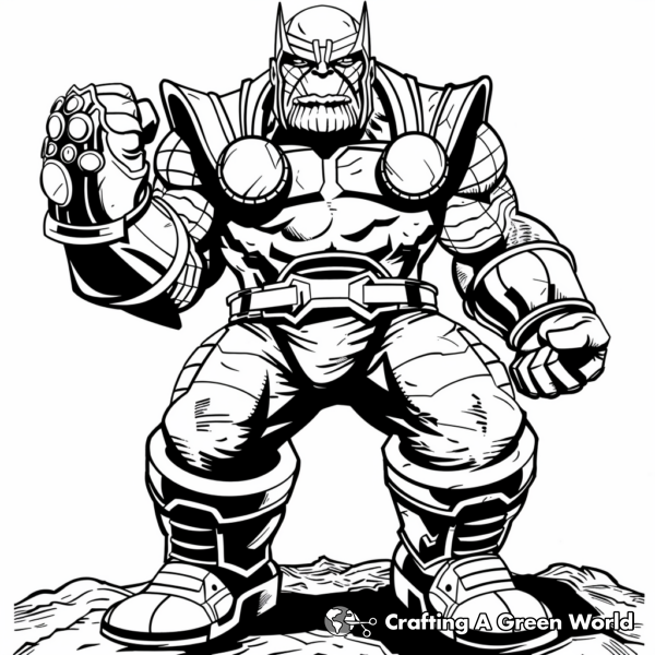 Thanos Coloring Pages - Free & Printable!