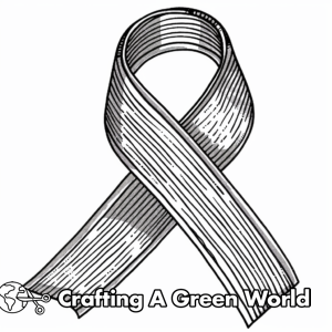 Awareness Ribbon Coloring Pages - Free & Printable!