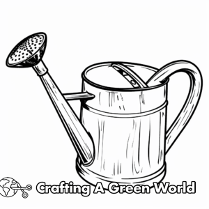Watering Can Coloring Pages - Free & Printable!