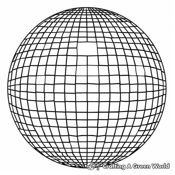 Disco Ball Coloring Pages - Free & Printable!