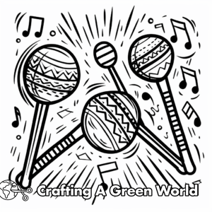 Maracas Coloring Pages - Free & Printable!