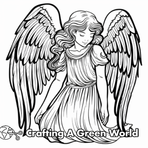 Angel For Adults Coloring Pages - Free & Printable!