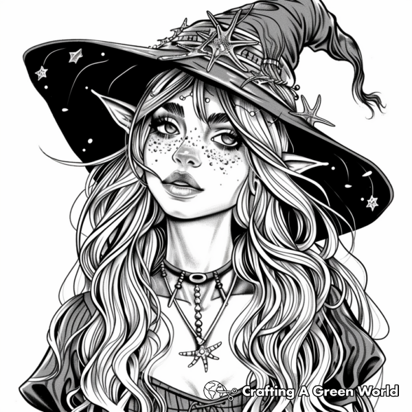 Witchy Coloring Pages - Free & Printable!