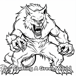 Scary Monster Coloring Pages - Free & Printable!