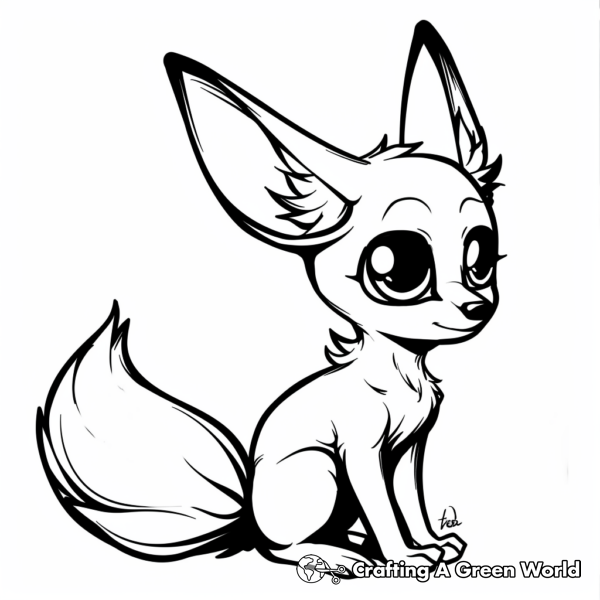 Fennec Fox Coloring Pages - Free & Printable!