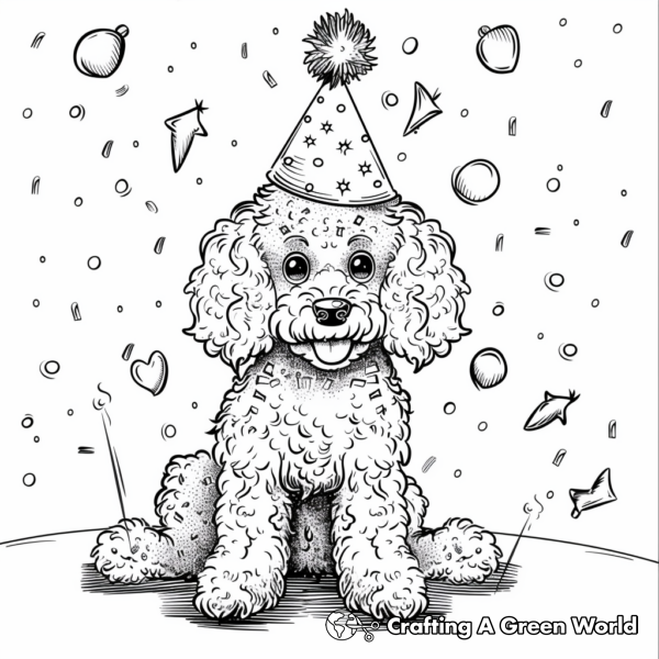Happy Birthday Dog Coloring Pages - Free & Printable!