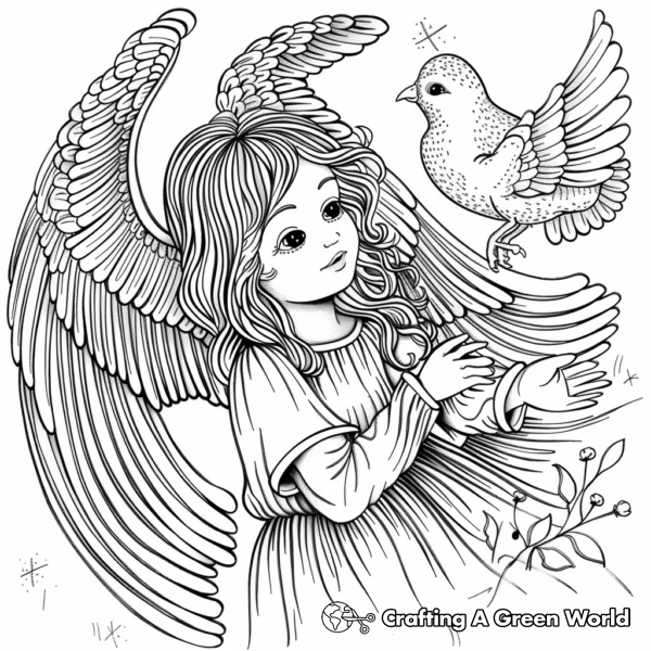 Angel For Adults Coloring Pages - Free & Printable!