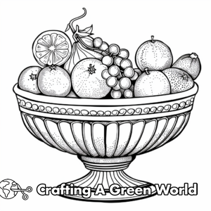 Fruit Bowl Coloring Pages - Free & Printable!