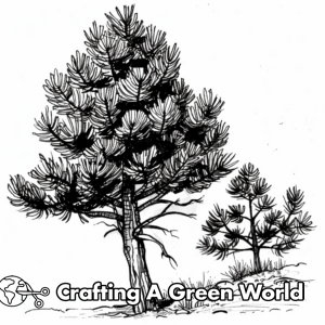 Pine Tree Coloring Pages - Free & Printable!
