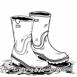 Rain Boots Coloring Pages - Free & Printable!