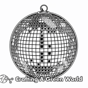 Disco Ball Coloring Pages - Free & Printable!