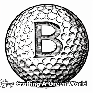 B For Ball Coloring Pages - Free & Printable!