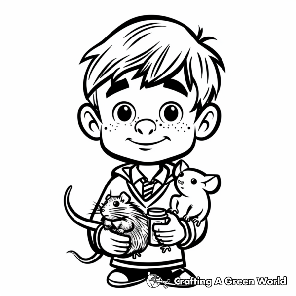 Ron Weasley Coloring Pages - Free & Printable!