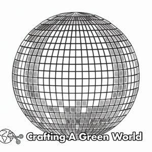 Disco Ball Coloring Pages - Free & Printable!