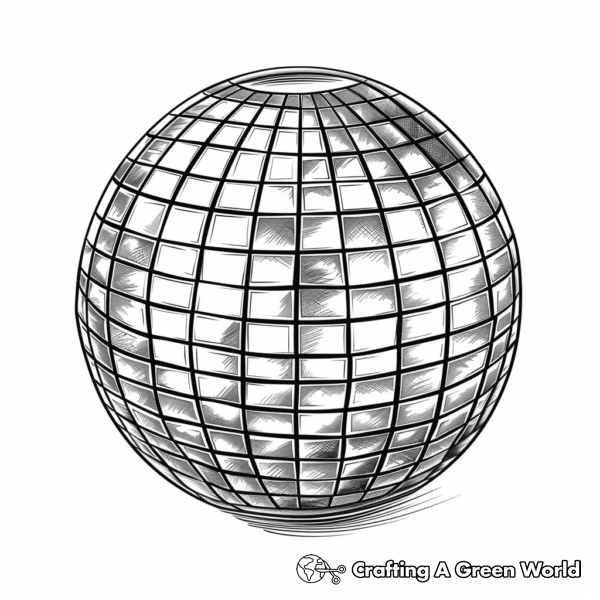 Disco Ball Coloring Pages - Free & Printable!