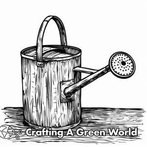 Watering Can Coloring Pages - Free & Printable!