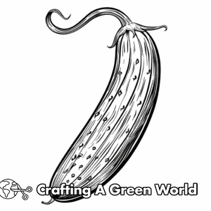 Cucumber Coloring Pages - Free & Printable!