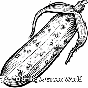 Cucumber Coloring Pages - Free & Printable!