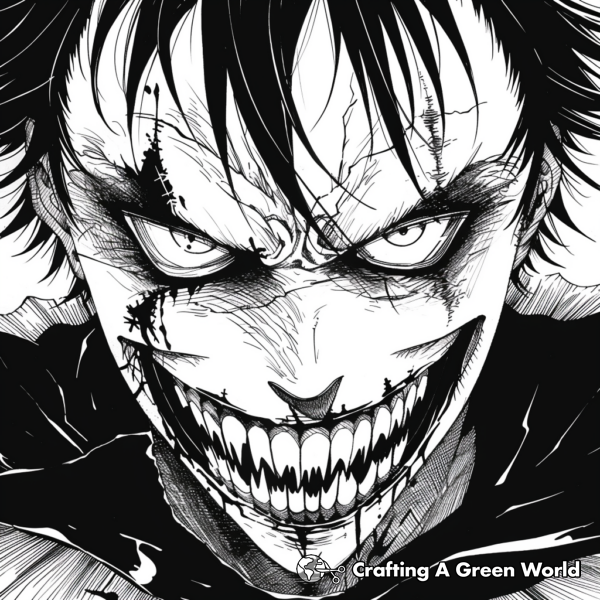 Anime Halloween Coloring Pages - Free & Printable!