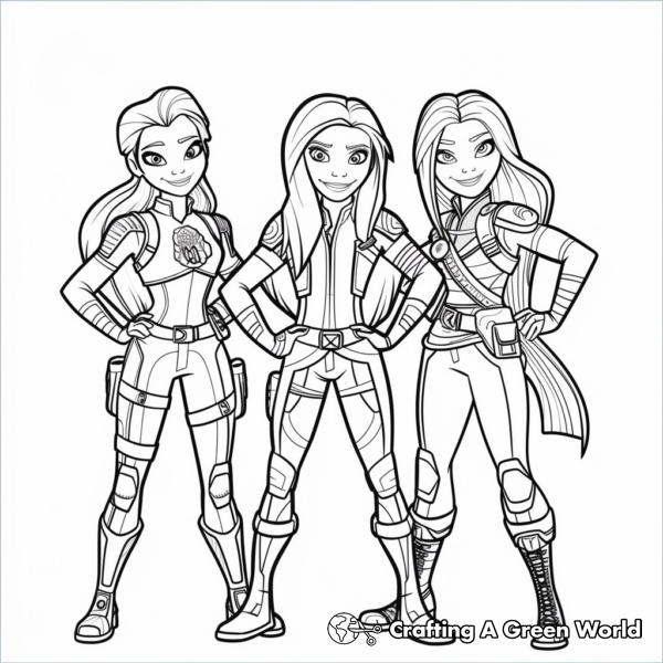 Descendants 3 Coloring Pages - Free & Printable!