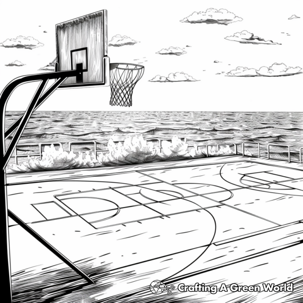 Basketball Court Coloring Pages - Free & Printable!