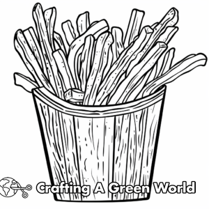 French Fries Coloring Pages - Free & Printable!