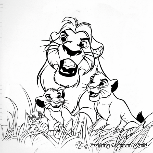 Simba And Nala Coloring Pages - Free & Printable!