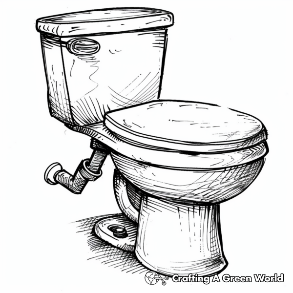 Toilet Coloring Pages - Free & Printable!