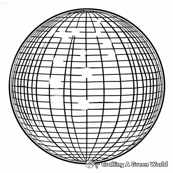 Disco Ball Coloring Pages - Free & Printable!